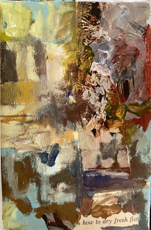 Heather Rubinstein Abstract, installation, stitched painting